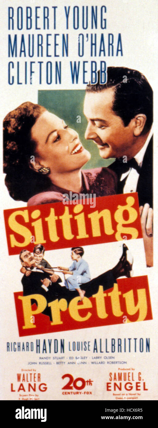 SITTING PRETTY, Maureen O'Hara, Robert Young, 1948. TM et © Copyright 20th Century Fox Film Corp ...