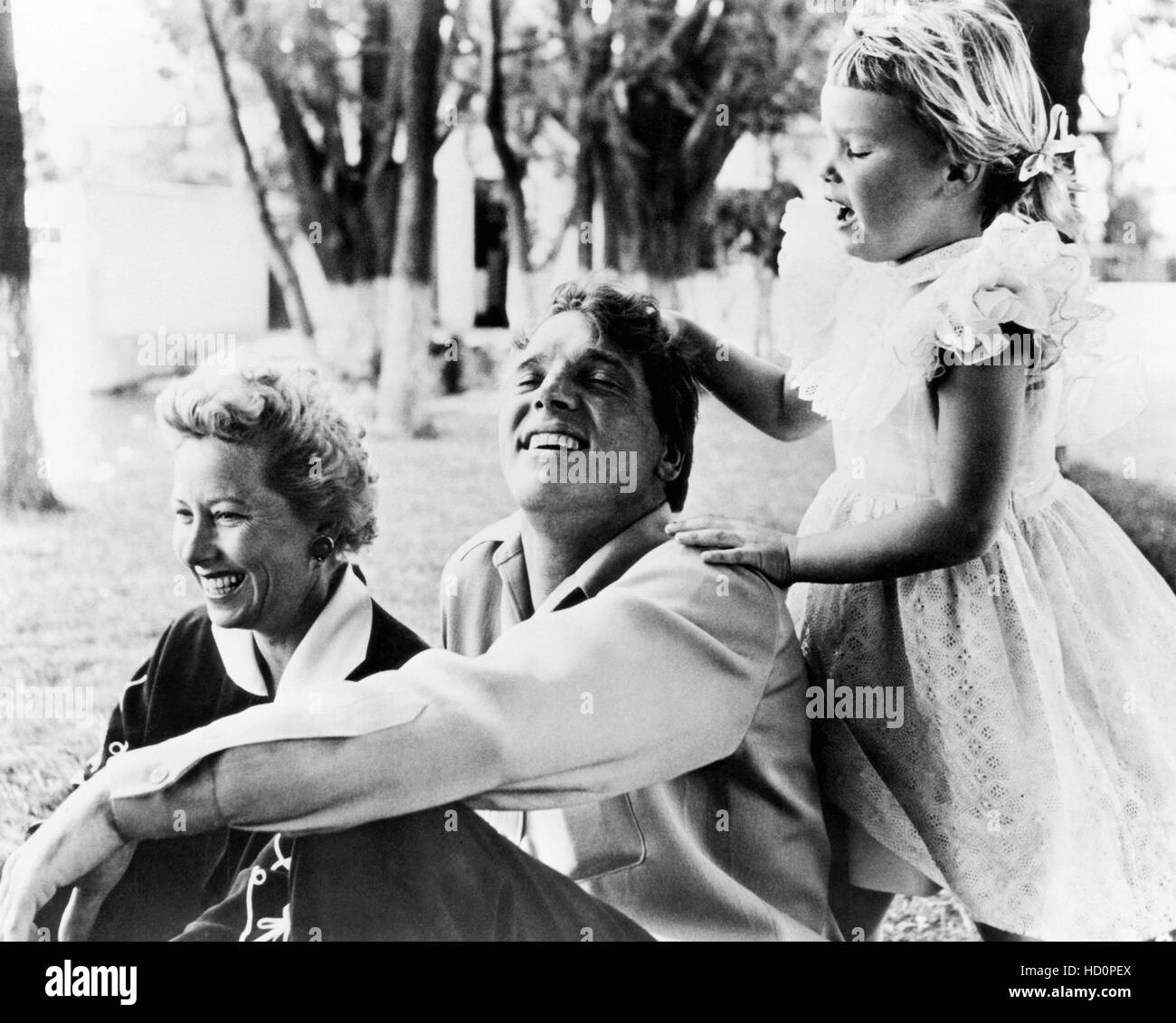 Burt Lancaster avec son épouse, Norma, fille, Susan, 1954 Photo Stock ...