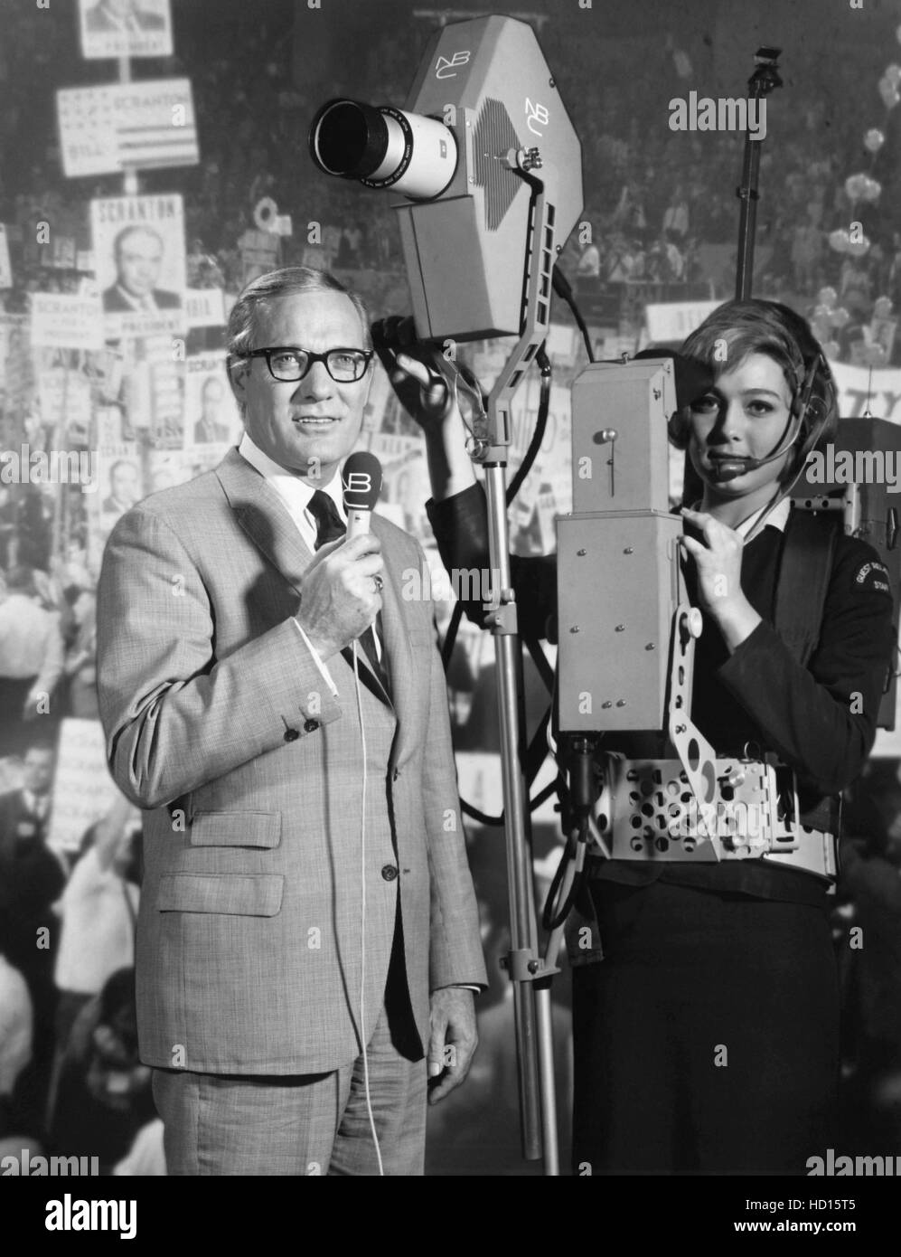 Journaliste de télévision Frank McGee, à la Convention nationale ...