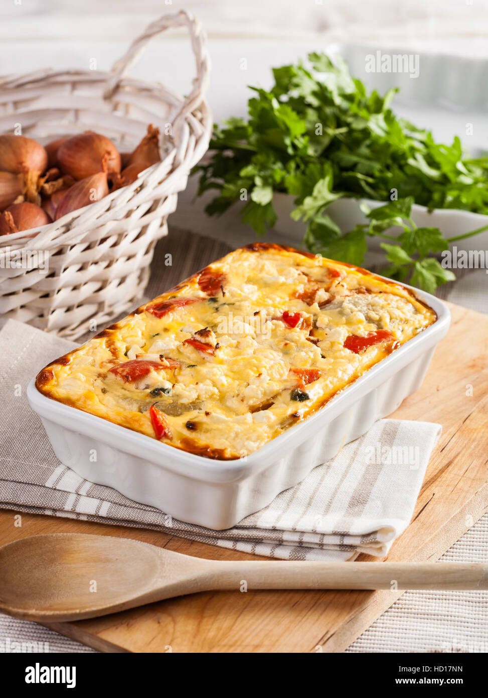 La moussaka, un plat traditionnel grec préparé avec l'aubergine Photo ...