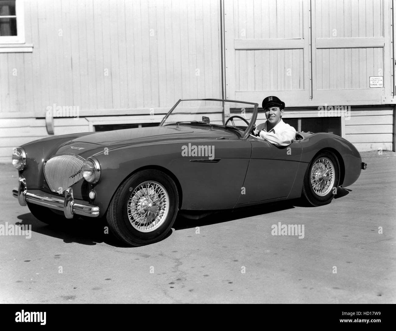 Howard Keel au volant de son Austin Healey, ca. Années 1950 Photo Stock ...