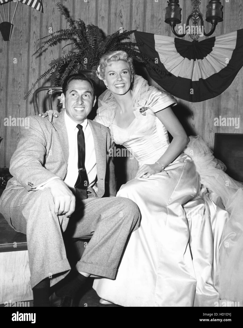 Doris Day, droite, avec son troisième mari, producteur Martin Melcher ...