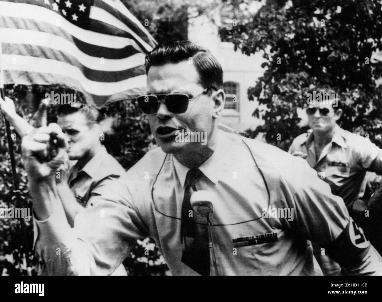 George Lincoln Rockwell, leader du Parti nazi américain à une ...