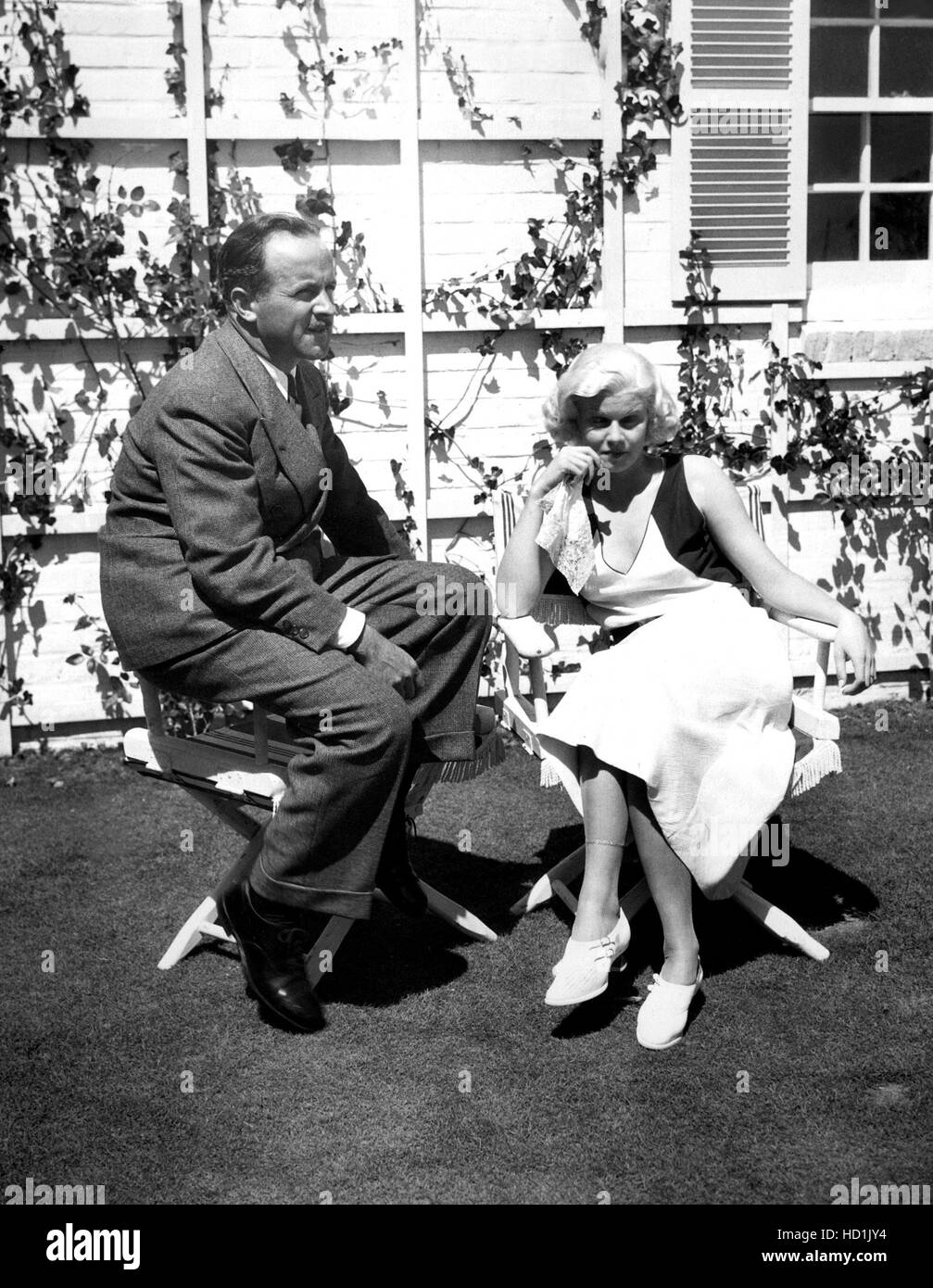 Réalisateur HAROLD ROSSON AVEC JEAN HARLOW épouse peu après leur fugue ...