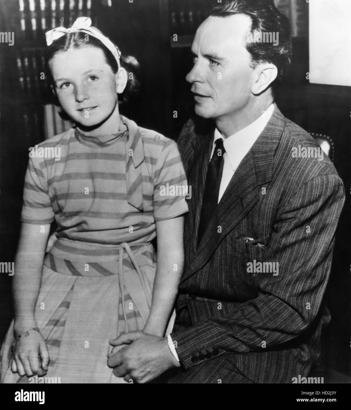 Pia Lindstrom avec son père le Dr Peter Lindstrom le jour qu'elle est ...