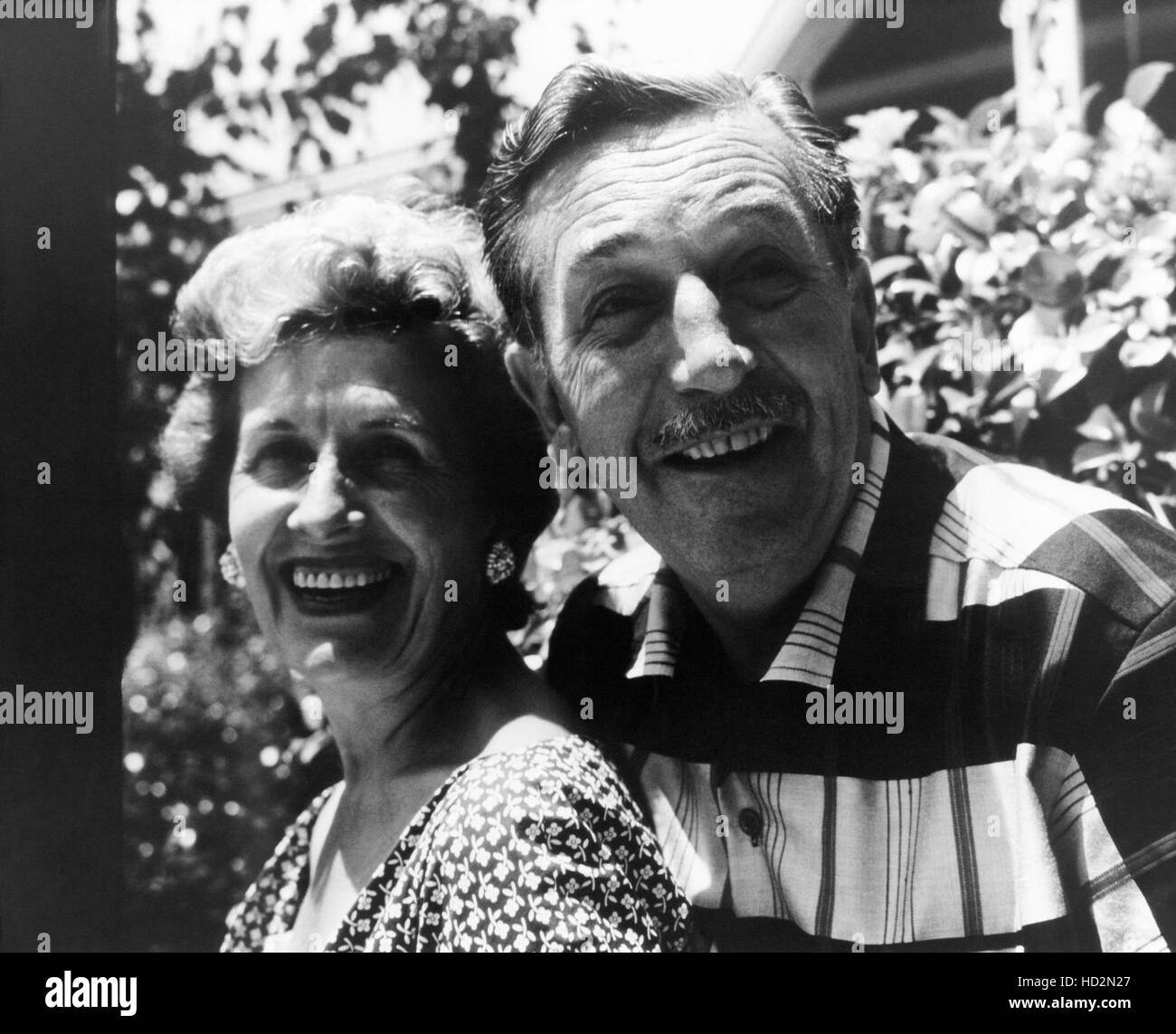 Walt Disney (à droite) et son épouse Lillian Disney, 1960 Photo Stock ...