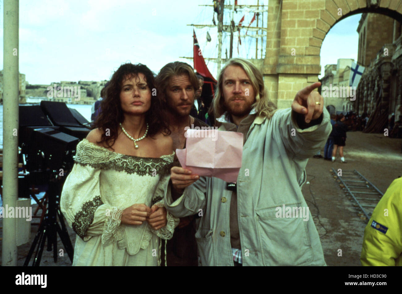 L'actrice Geena Davis et l'acteur Matthew MODINE avec le réalisateur ...