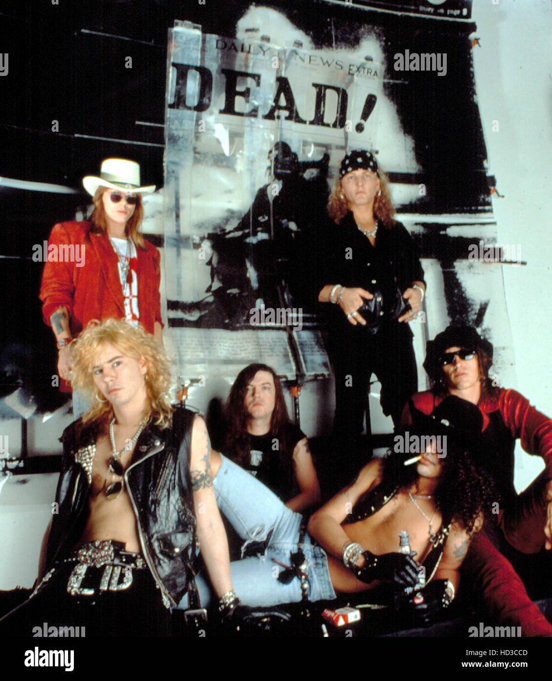 GUNS N' ROSES, Axl Rose, Duff McKagan, Dizzy Reed, Matt Sorum, barre ...