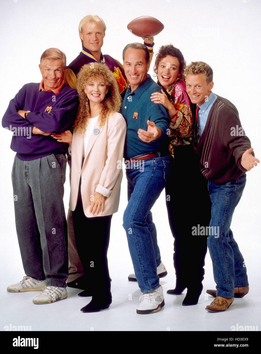 COACH, l-r : Jerry Van Dyke, Shelley Fabares, Bill Fagerbakke, Craig T ...