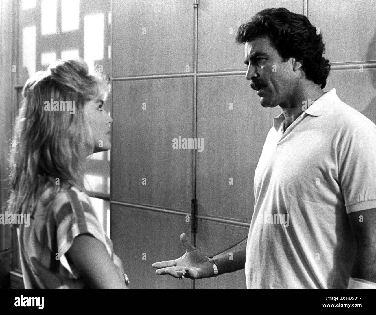 MAGNUM P.I., Sharon Stone, Tom Selleck, 1980-1988, l'épisode 'l'écho de ...