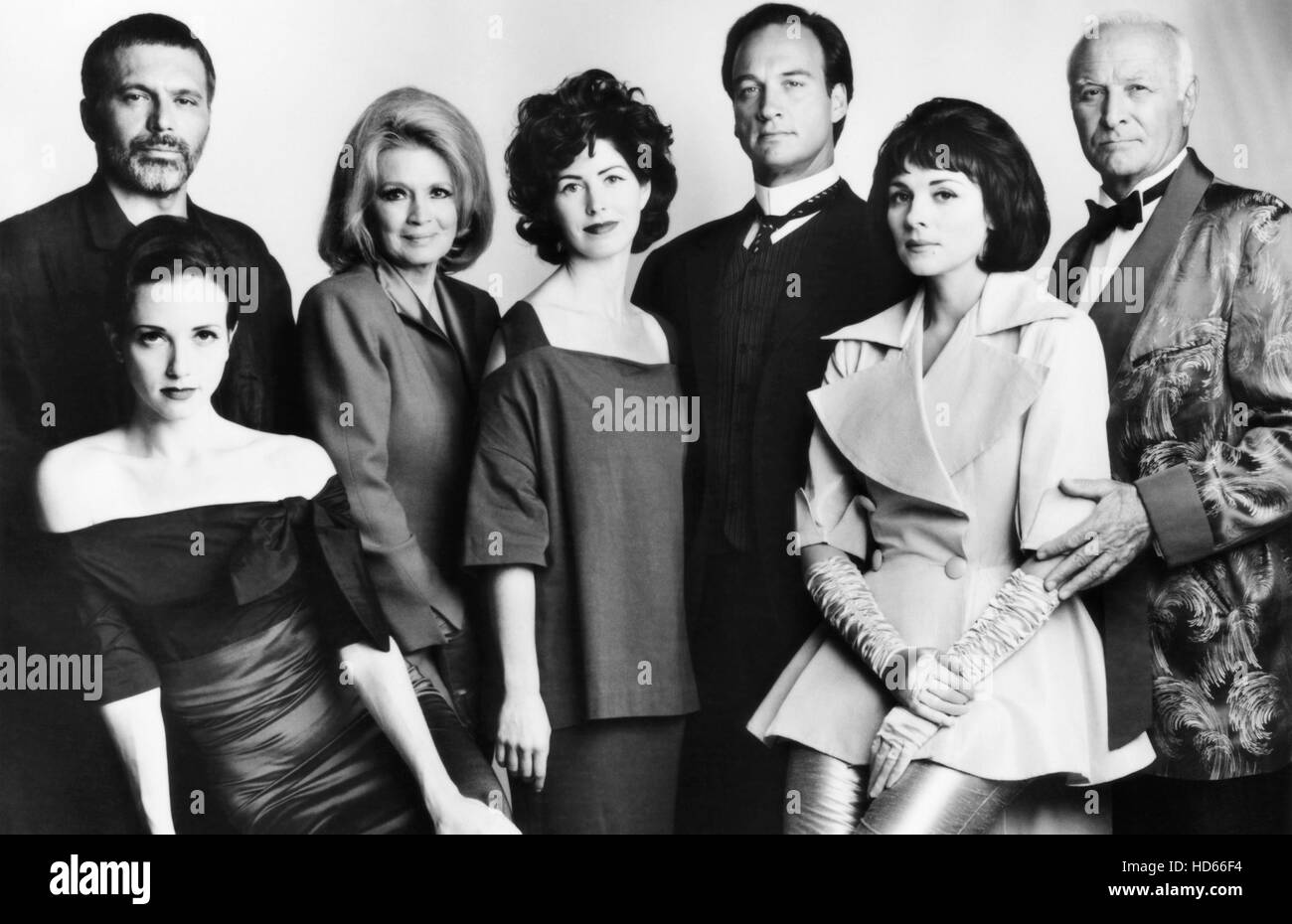 WILD PALMS, (l-r) : Bebe Neuwirth, Nick Mancuso, Angie Dickinson, Dana ...