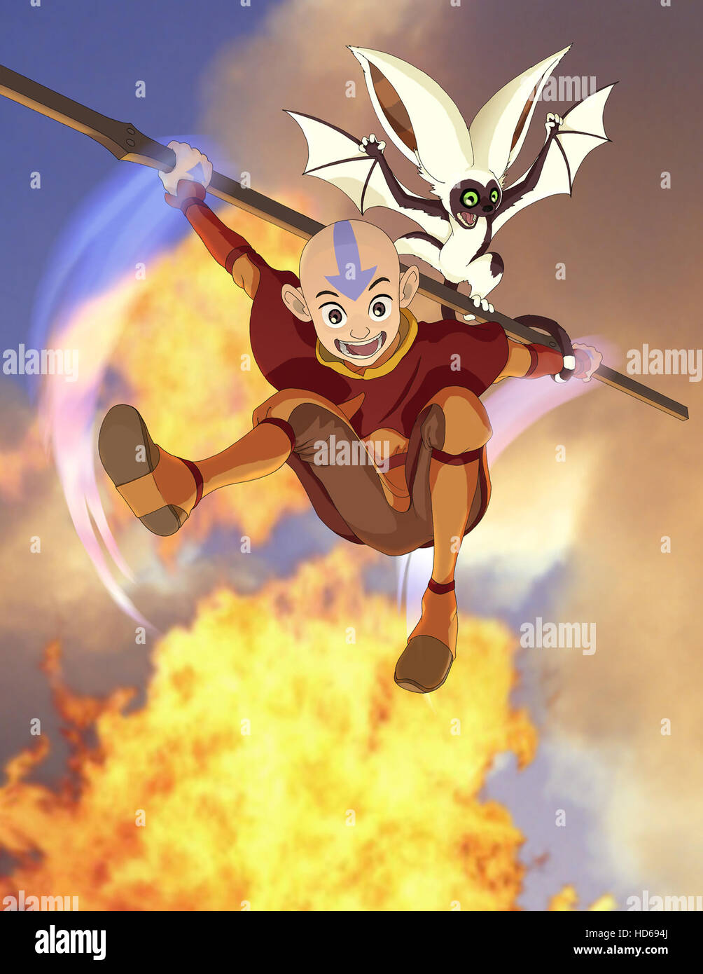 AVATAR : THE LAST AIRBENDER, Aang, Momo, 2005-08. Photo : © Nickelodeon ...