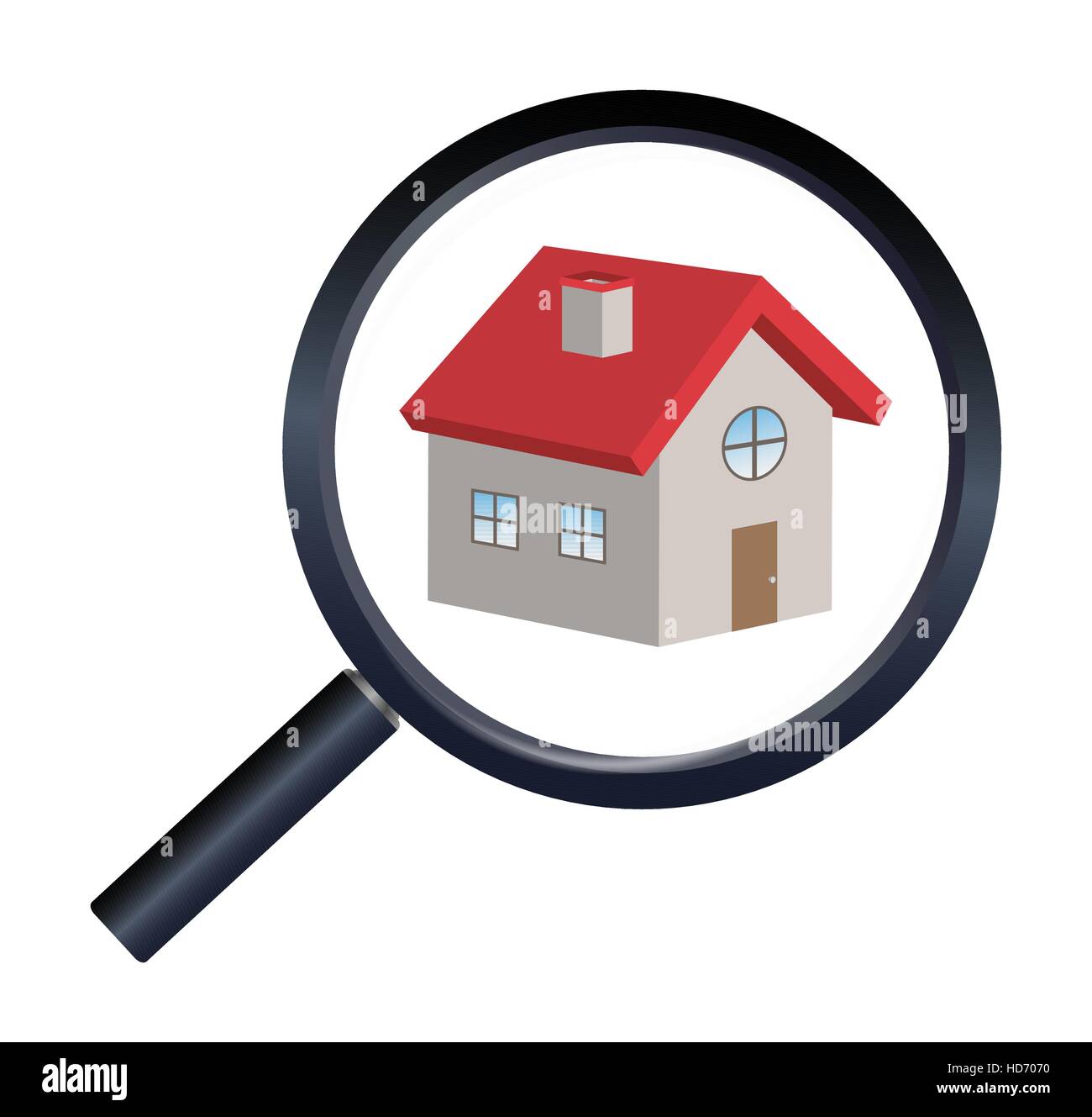 Focus loupe Banque d'images vectorielles - Alamy