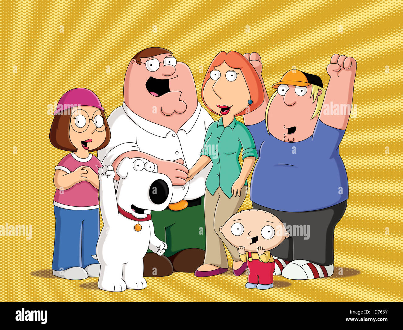 FAMILY GUY, (de gauche) : Meg Griffin, Brian le chien, Peter Griffin ...