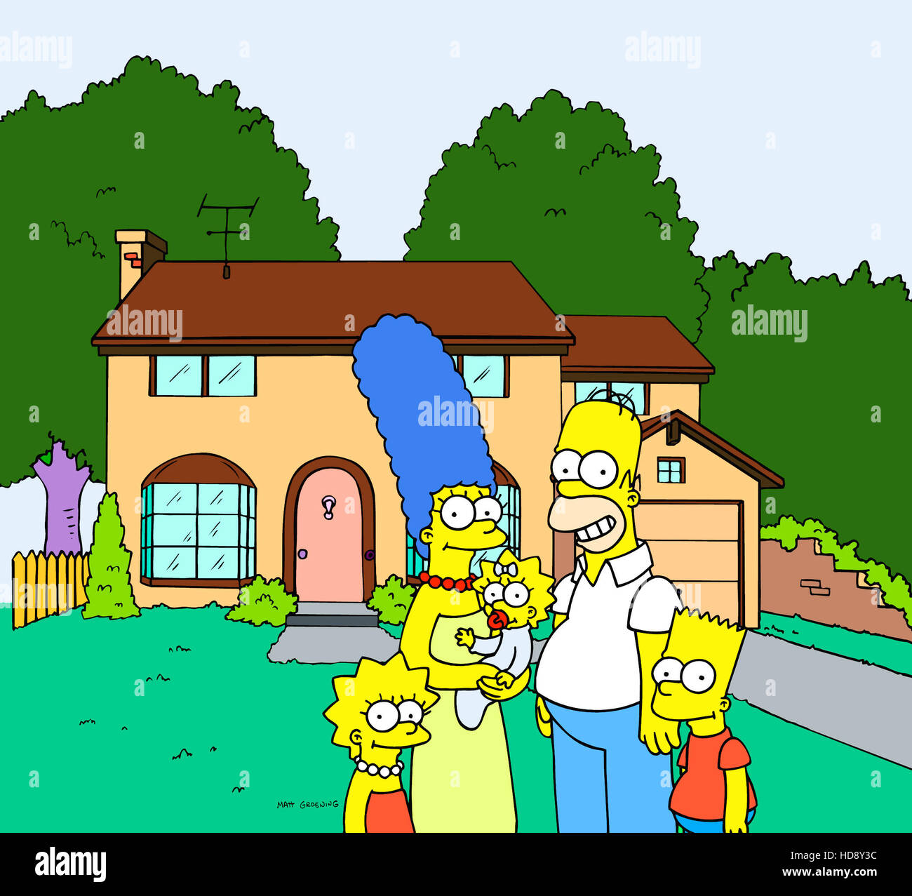 Les Simpsons Lisa Marge Maggi Homer Bart 1989 Présent Tm Et © Copyright 20th Century Fox
