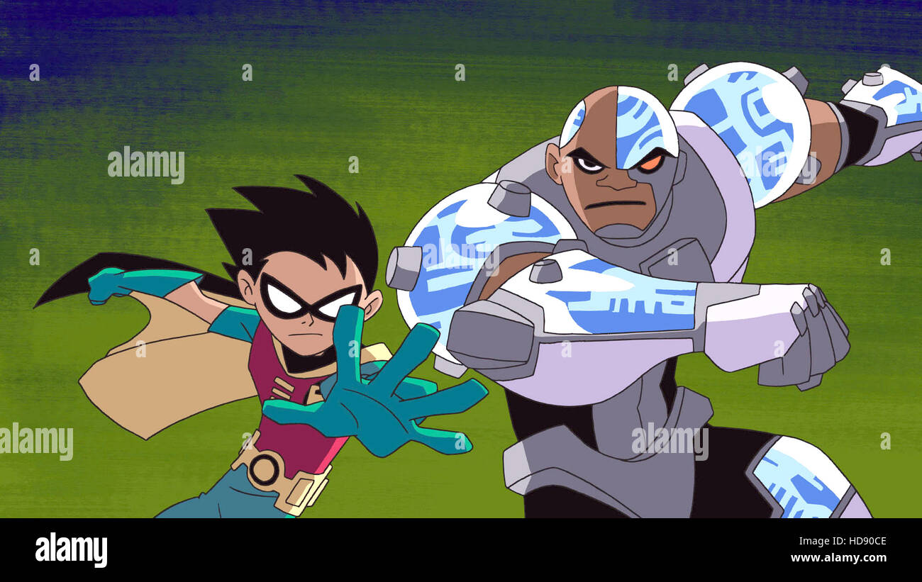 TEEN TITANS, Robin, Cyborg, 2003-06. © Cartoon Network / Courtesy ...