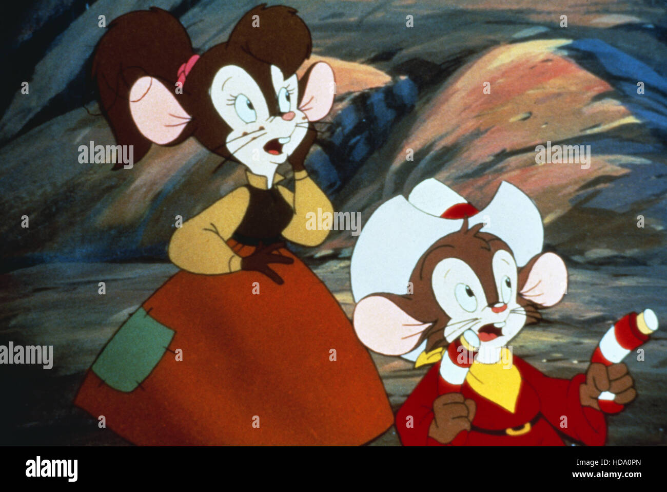 FIEVEL'S AMERICAN TAILS, de gauche : Tanya Mousekewitz, Fievel ...