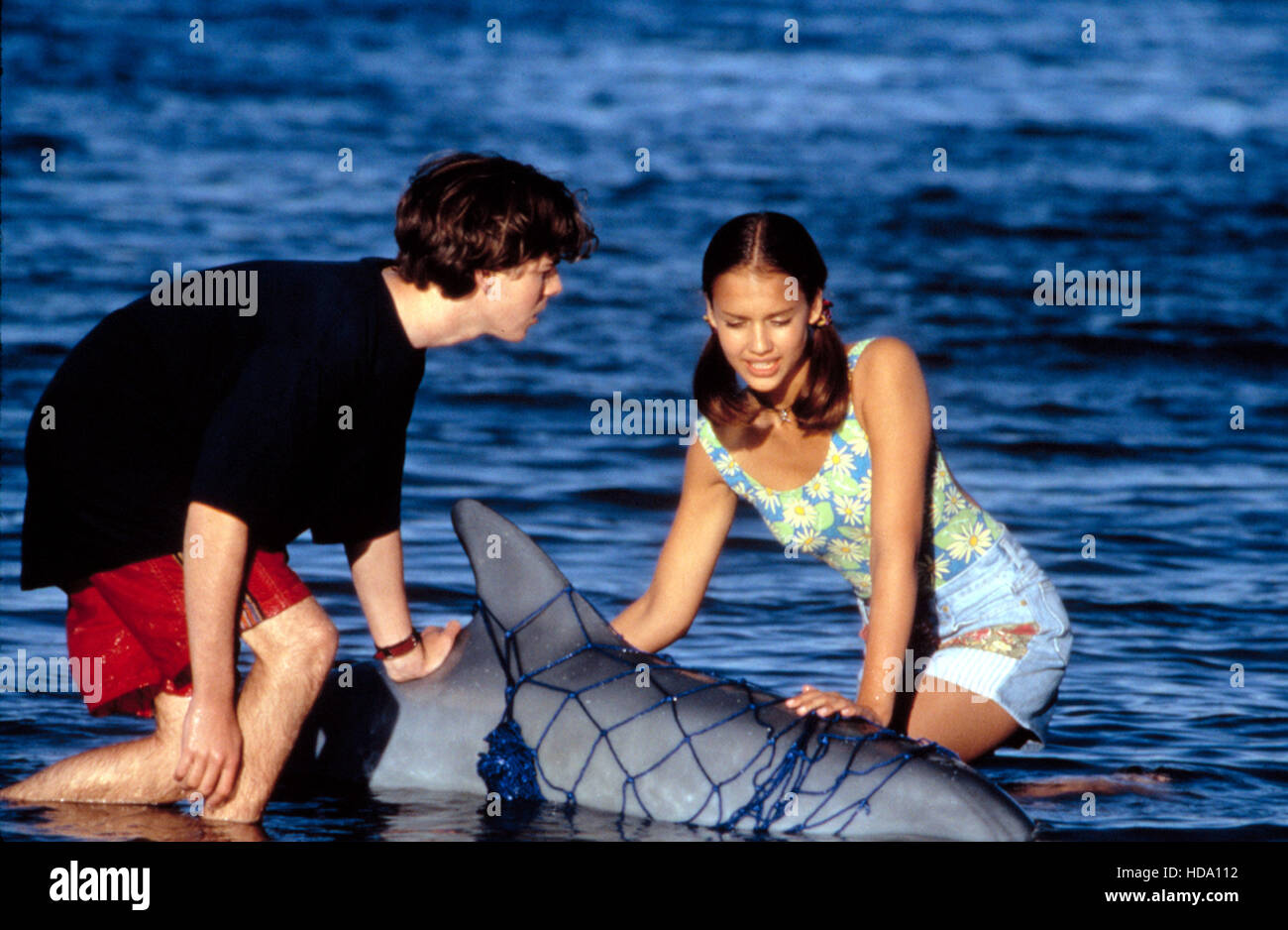 FLIPPER : les nouvelles aventures, Peyton Haas, flipper, Jessica Alba, 1995-2000. © Universal ...