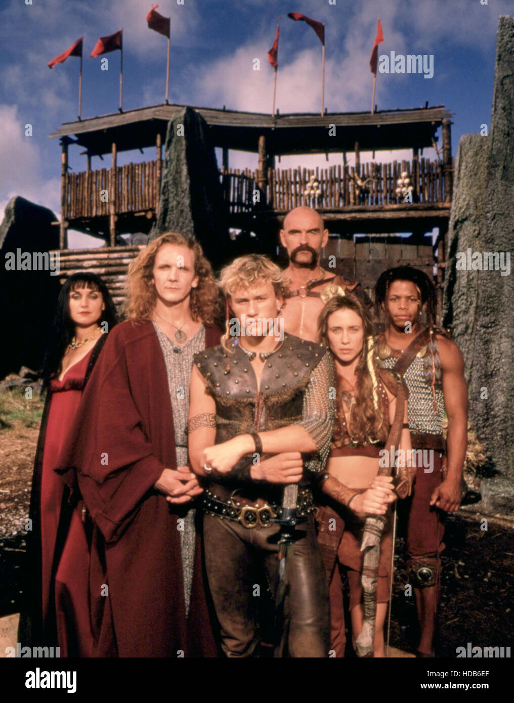 Rugissement, (l-r) : Lisa Zane, Sebastian Roche, Heath Ledger, John ...