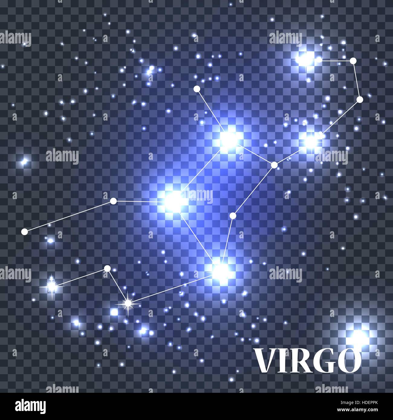 Symbole : Vierge signe du zodiaque. Vector Illustration Image ...