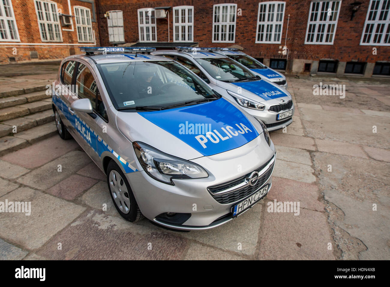 Polish police car Banque de photographies et d’images à haute ...