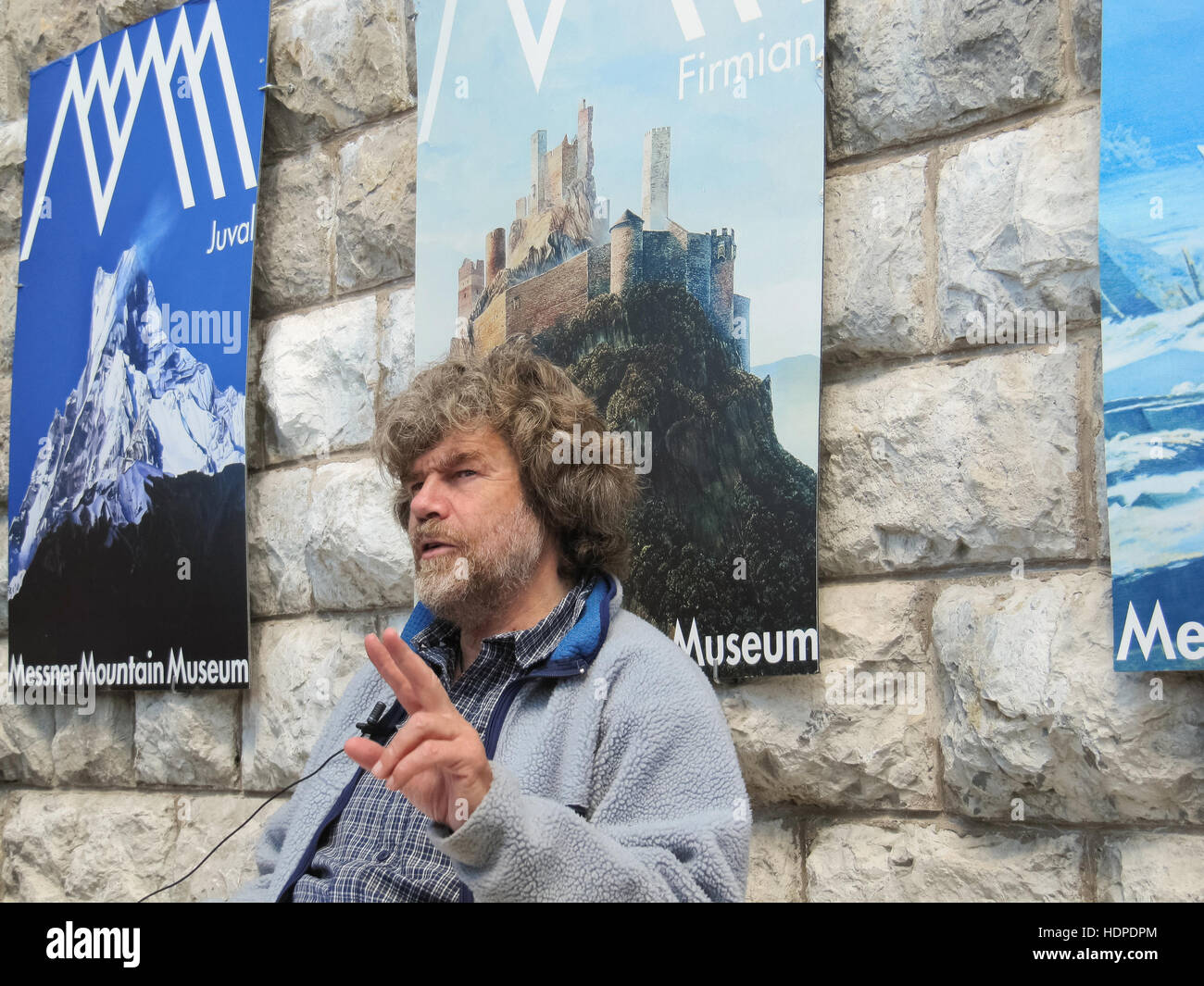 CADORE, ITALIE - 06 juin : l'alpiniste Reinhold Messner parle au cours ...