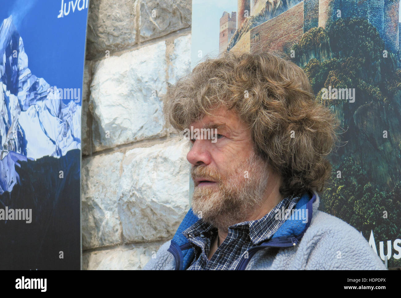 CADORE, ITALIE - 06 juin : l'alpiniste Reinhold Messner parle au cours ...