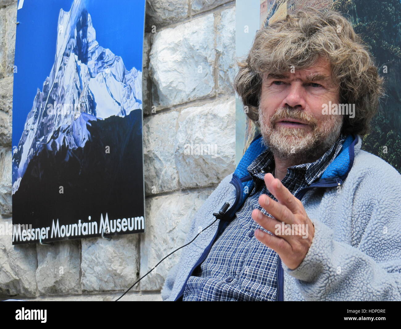 CADORE, ITALIE - 06 juin : l'alpiniste Reinhold Messner parle au cours ...