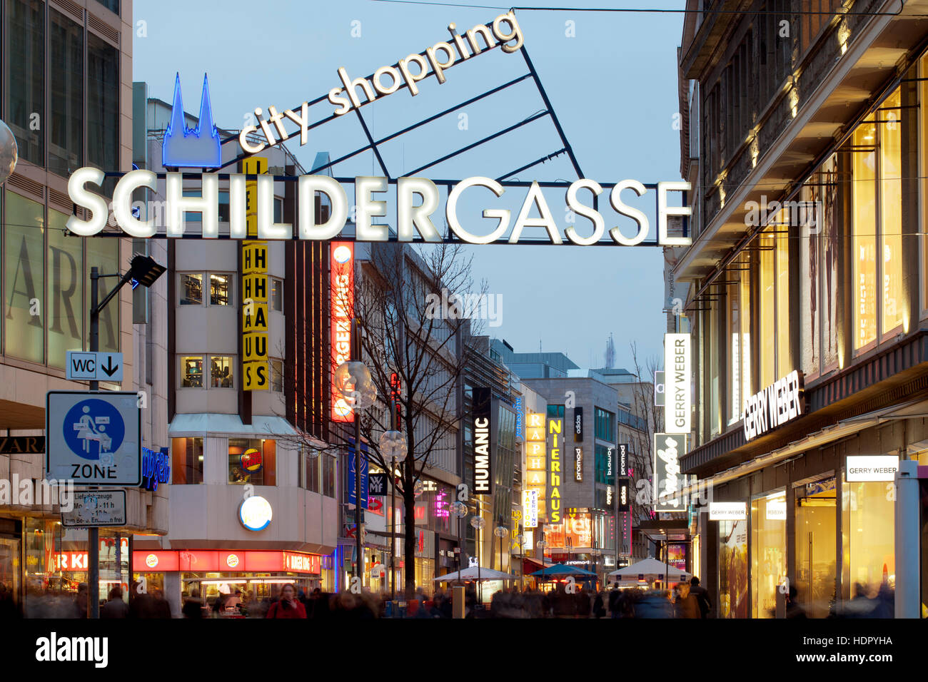 Shopping street cologne Banque de photographies et d’images à haute ...