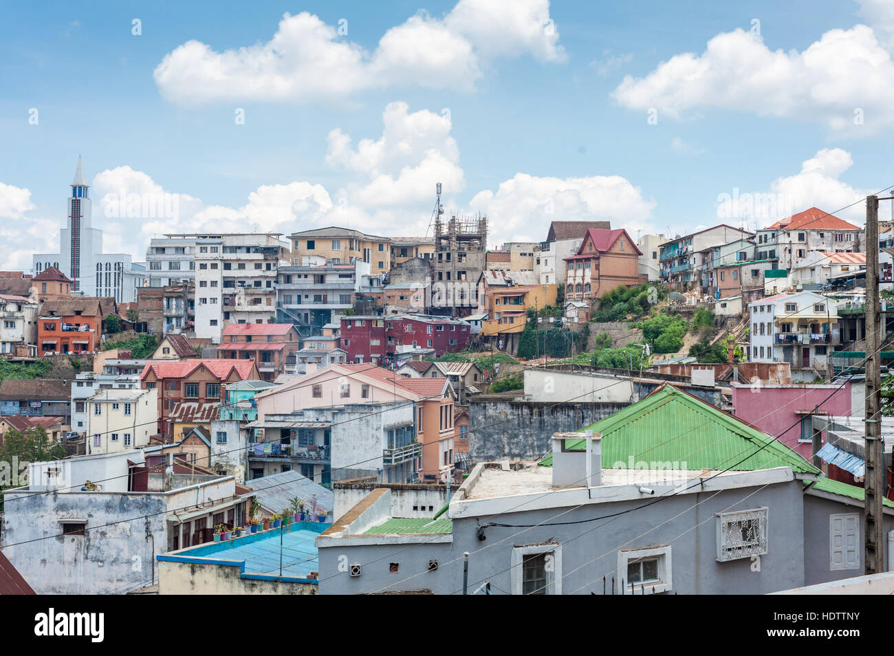 Madagascar, Antananarivo, paysage urbain Photo Stock - Alamy