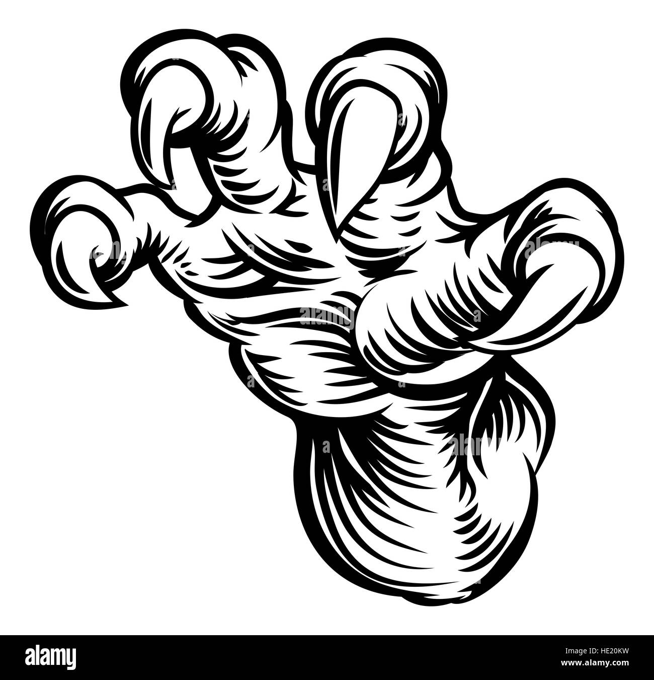 Patte dans la main Banque d'images détourées - Alamy