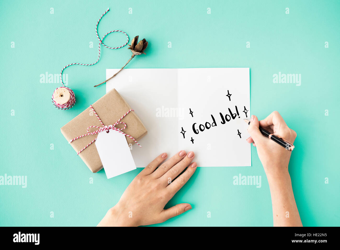 Merci beaucoup bon concept de travail Photo Stock - Alamy