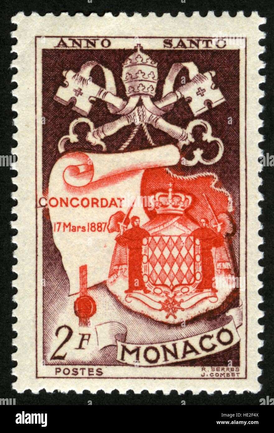 Blason de monaco Banque d'image et photos - Alamy