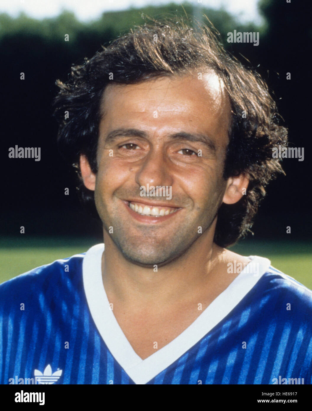 MICHEL PLATINI France entraîneur de football Photo Stock - Alamy