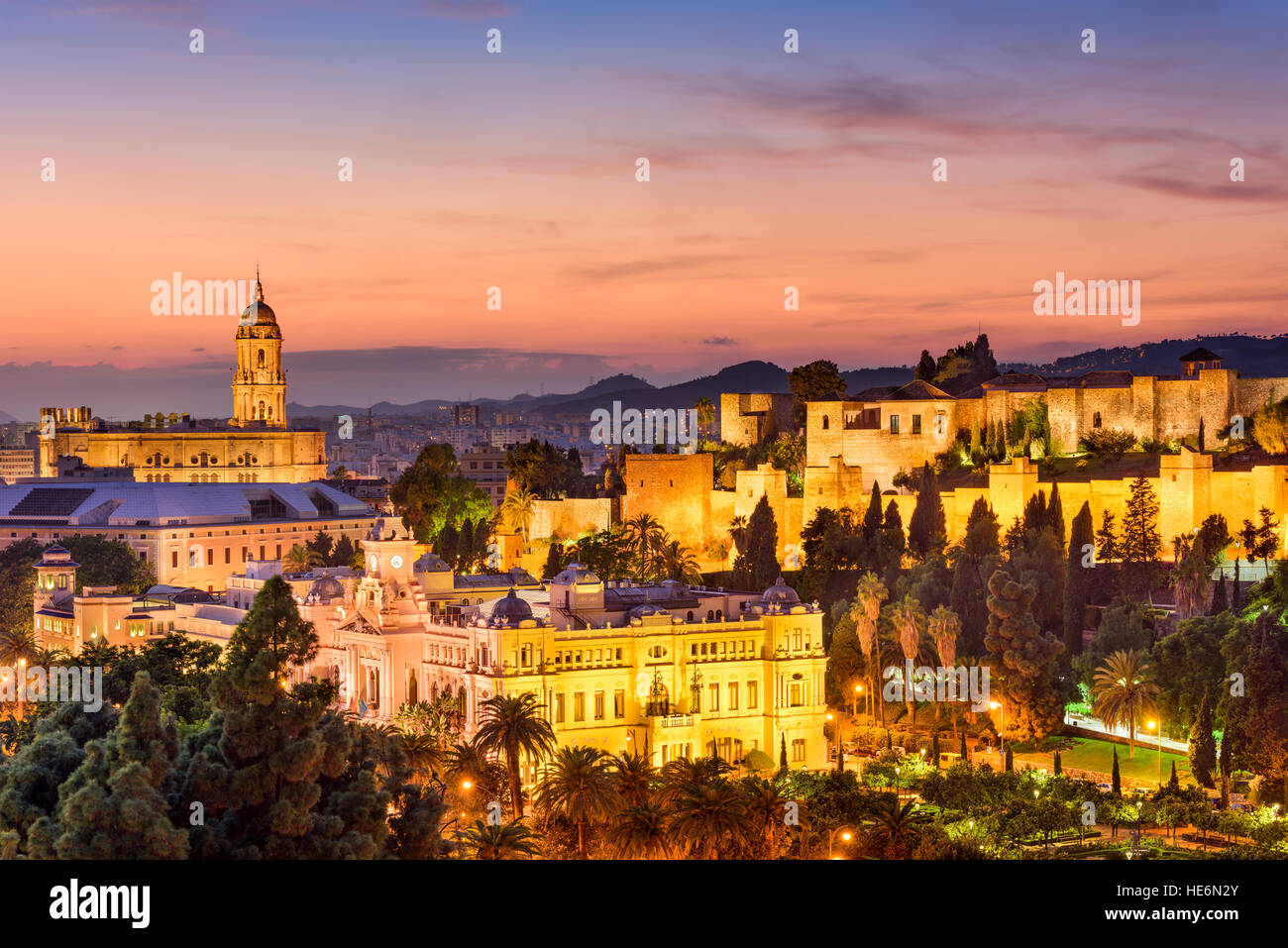 Malaga vieille ville Banque de photographies et d’images à haute ...
