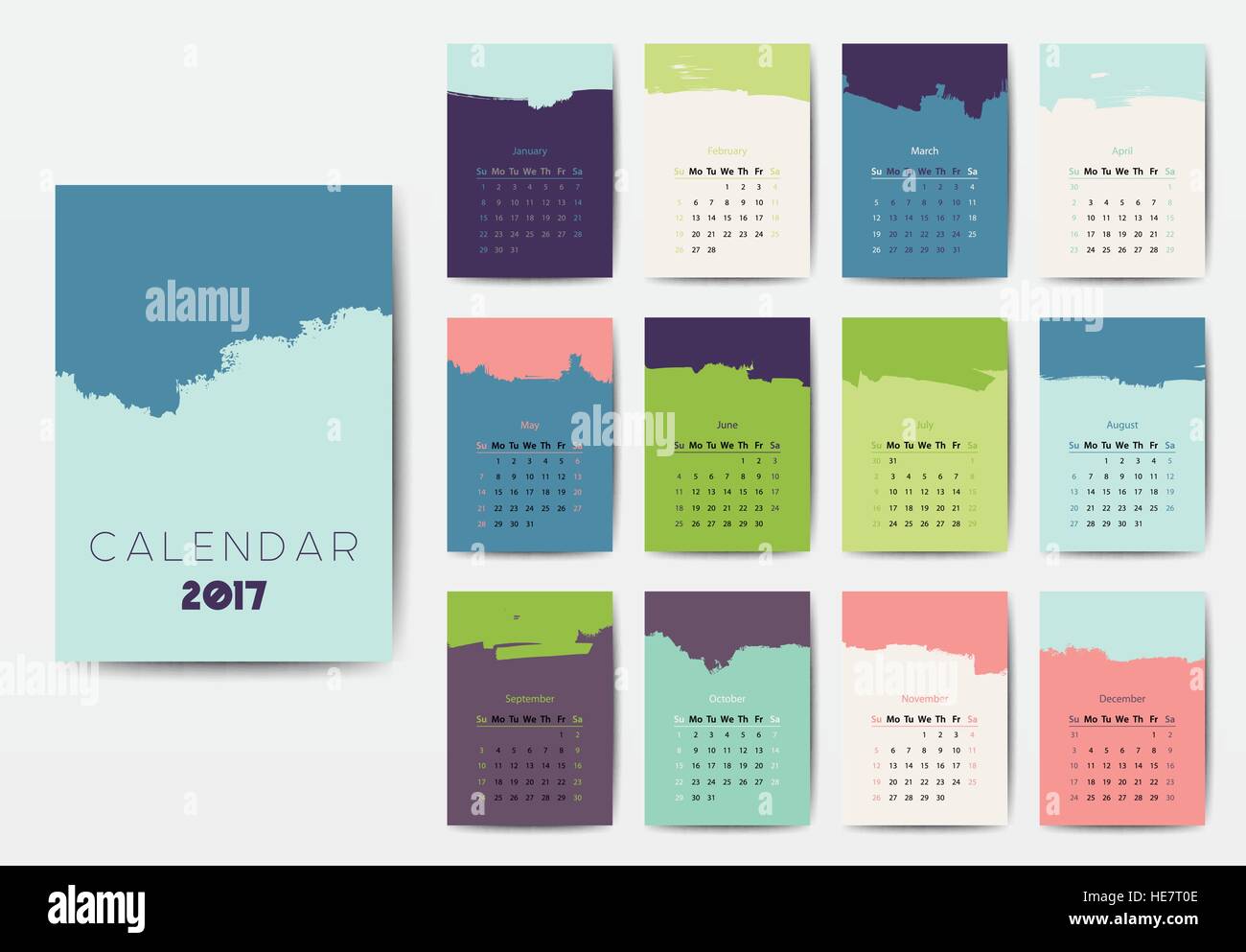 Cercle de calendrier Banque d'images vectorielles - Alamy