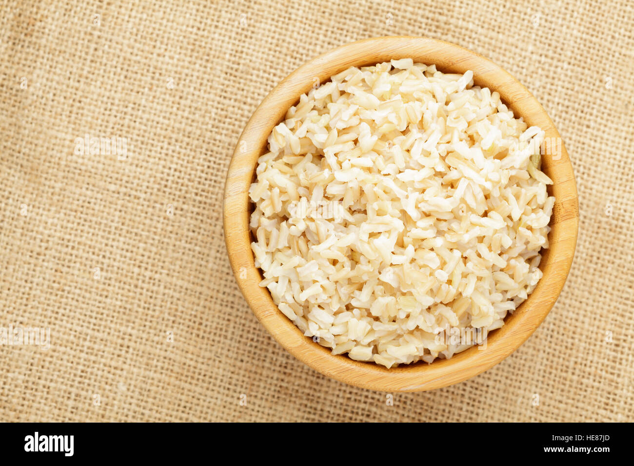 Bol de riz en bois Banque de photographies et d’images à haute ...
