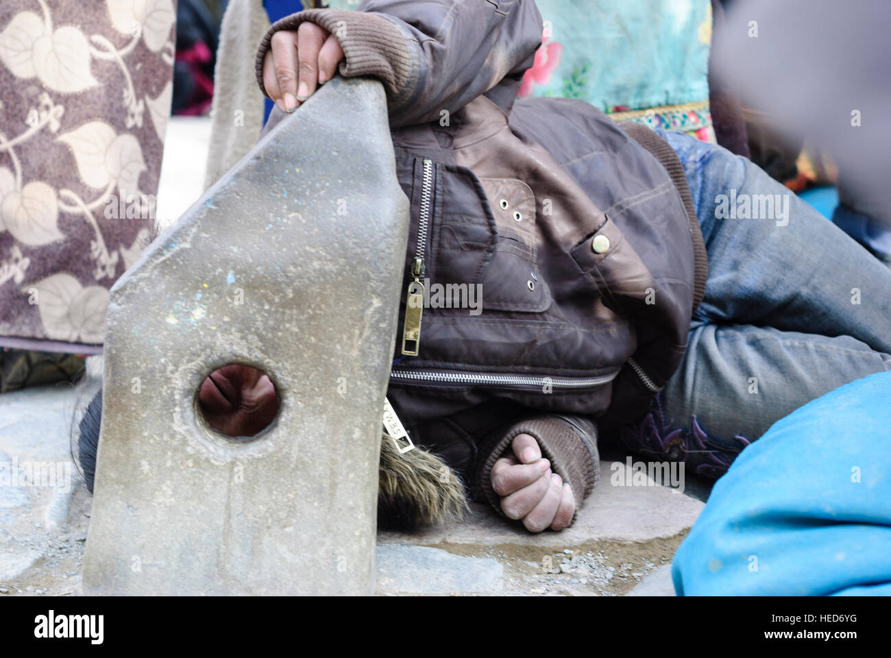 Tibetan monastery labrang at the monlam fes Banque de photographies et ...