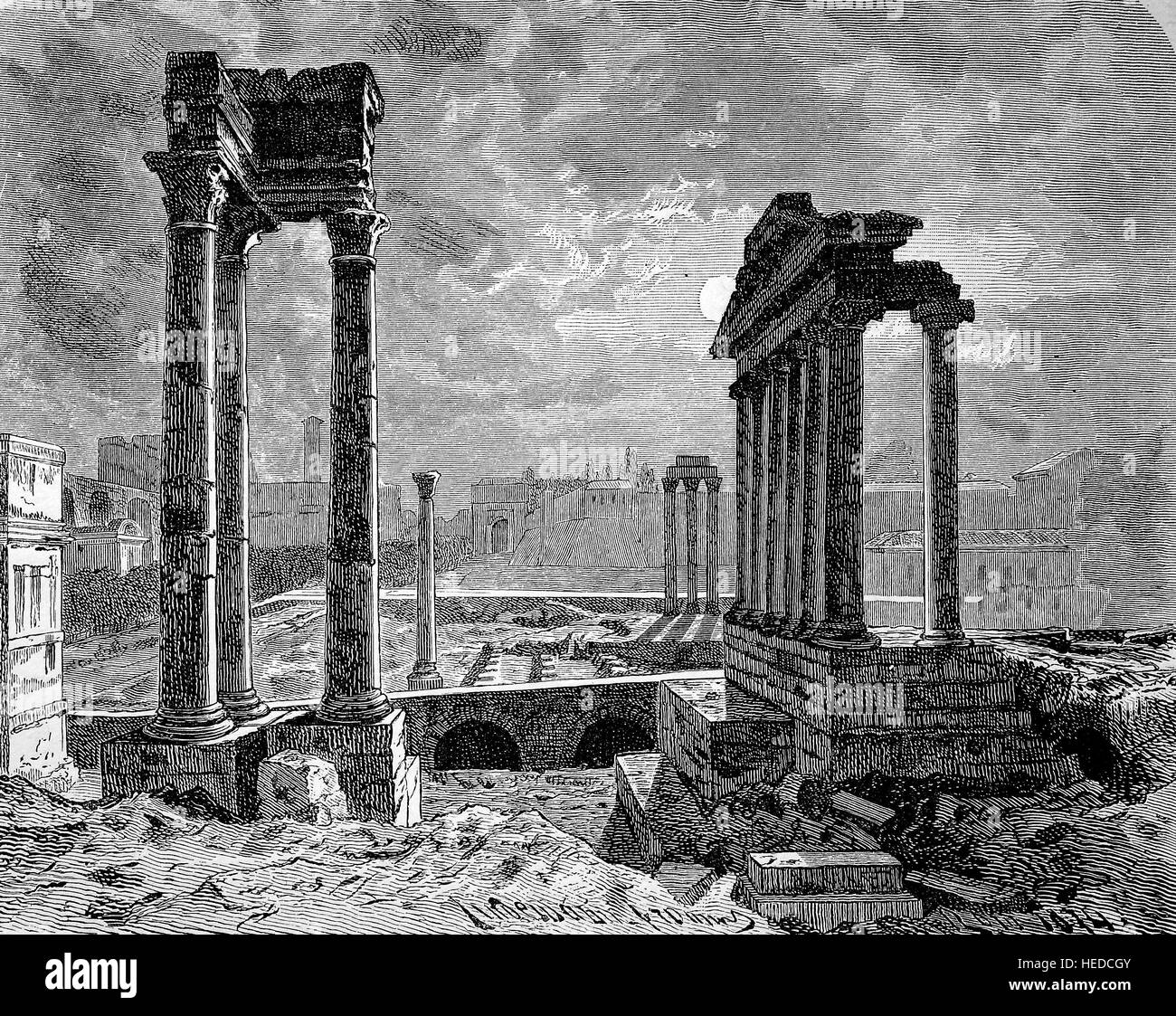 Le Forum romain de Rome, est le plus ancien forum romain et a été le ...