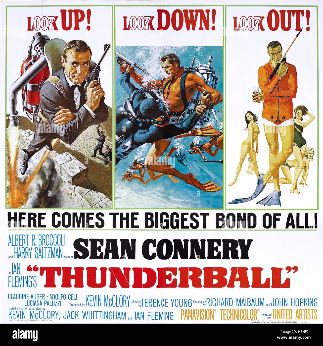 SEAN CONNERY POSTER JAMES BOND : Opération Tonnerre (1965 Photo Stock - Alamy