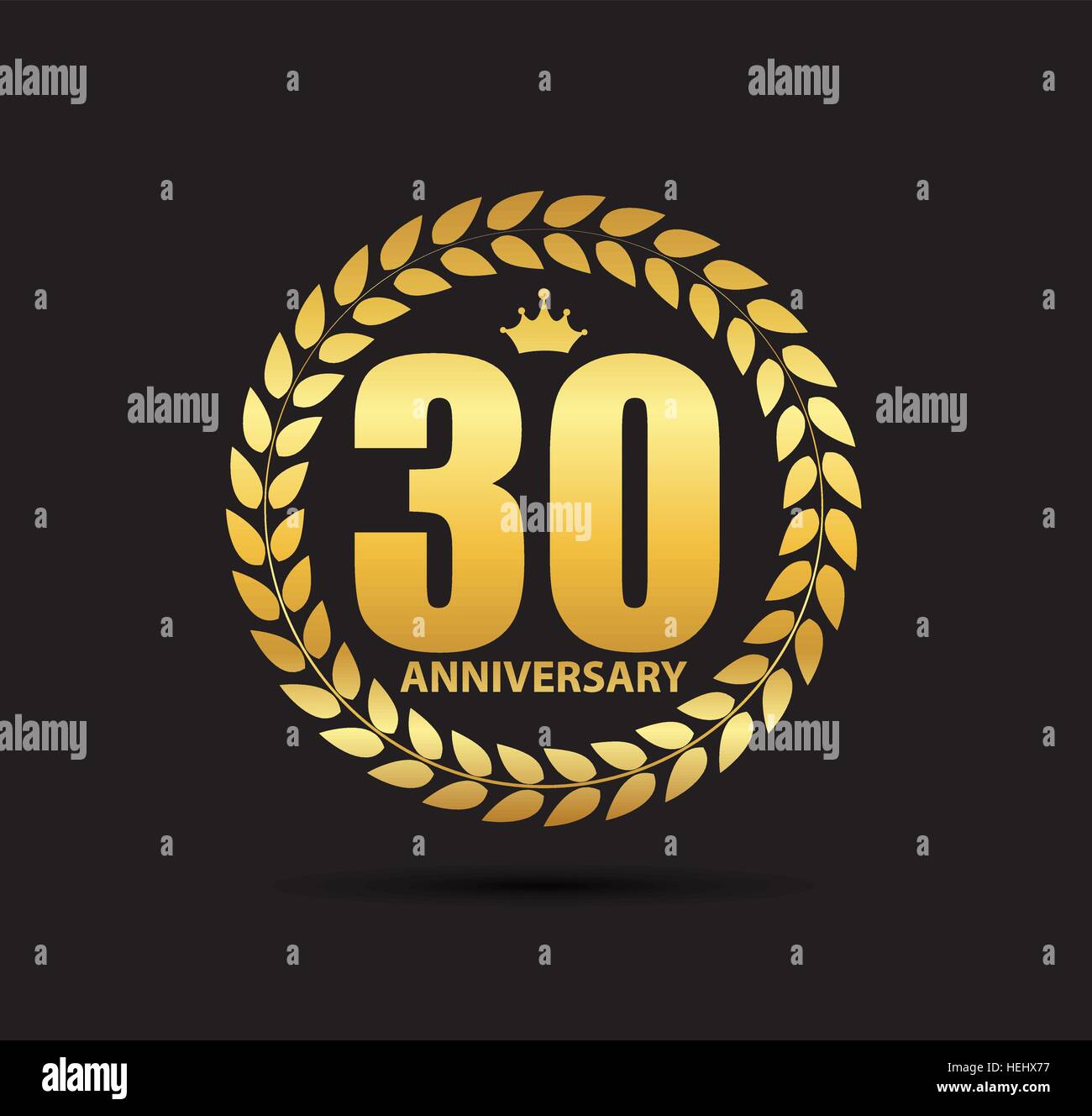 30 ans anniversaire Logo du modèle Vector Illustration Image ...