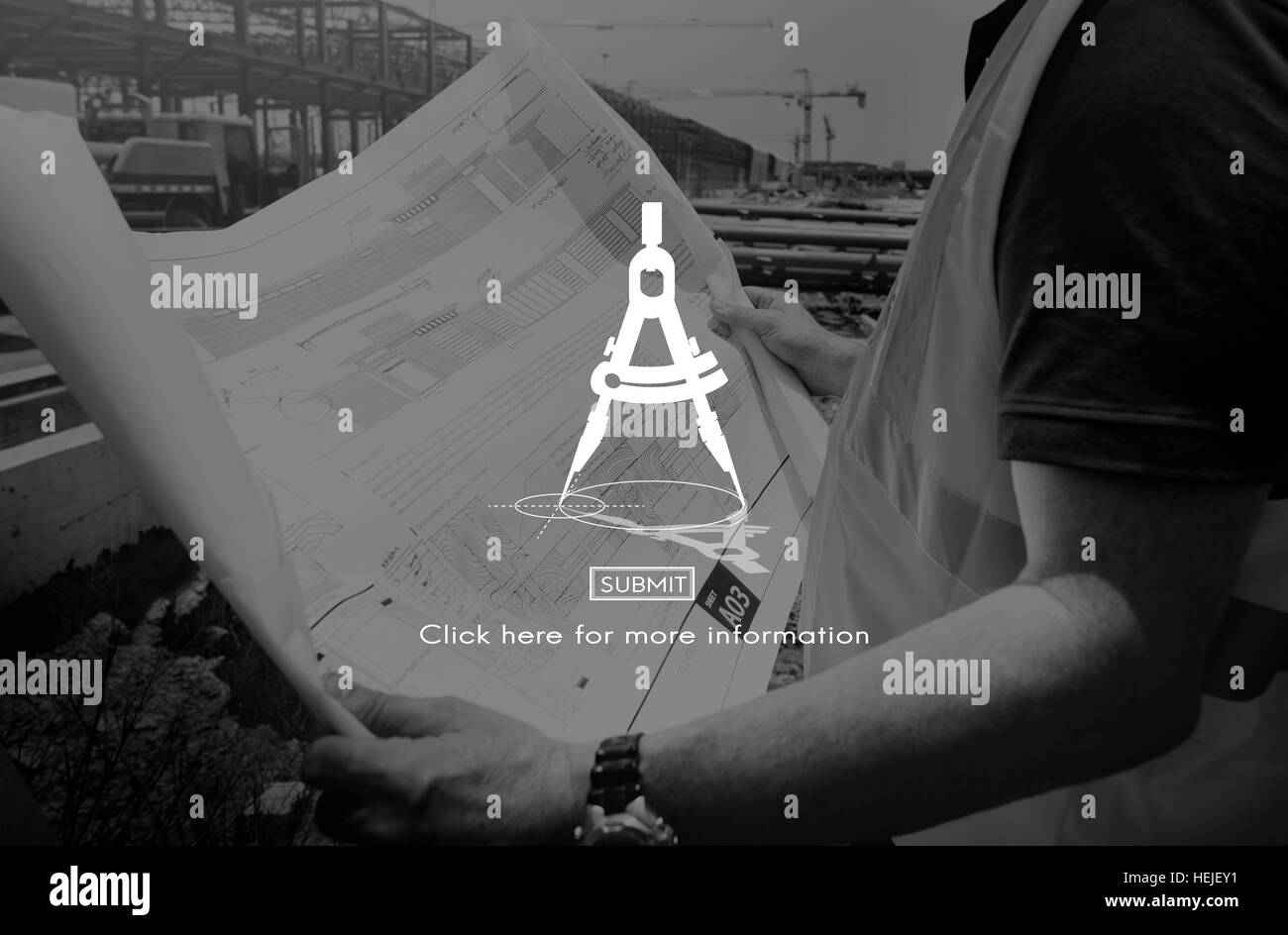 Boussole dessin Croquis Concept Design Idées Photo Stock - Alamy