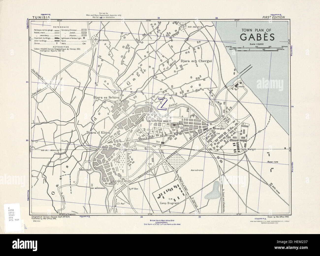 Gabes map Banque de photographies et d’images à haute résolution - Alamy