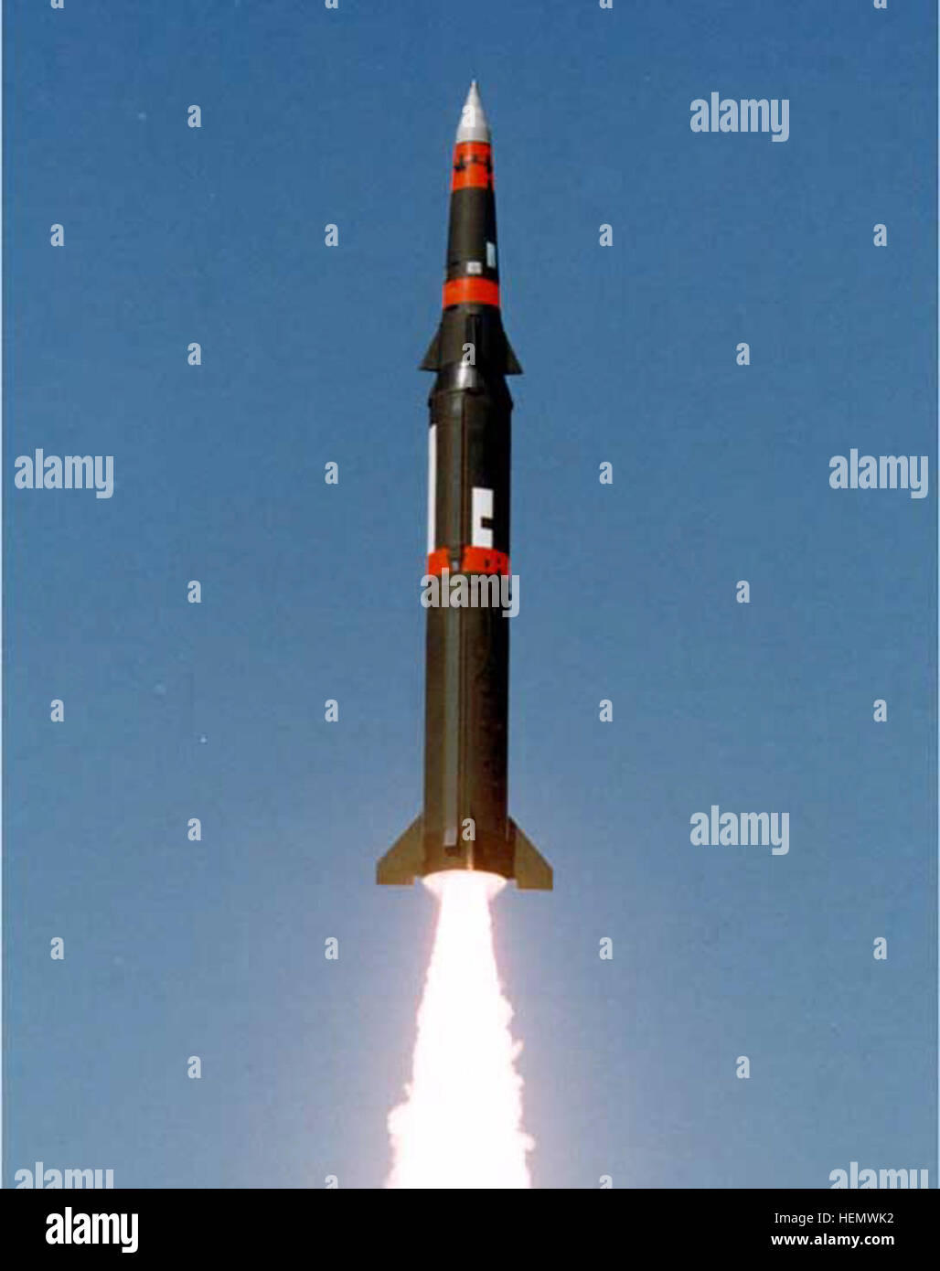 Pershing-2 version en deux étapes Photo Stock - Alamy