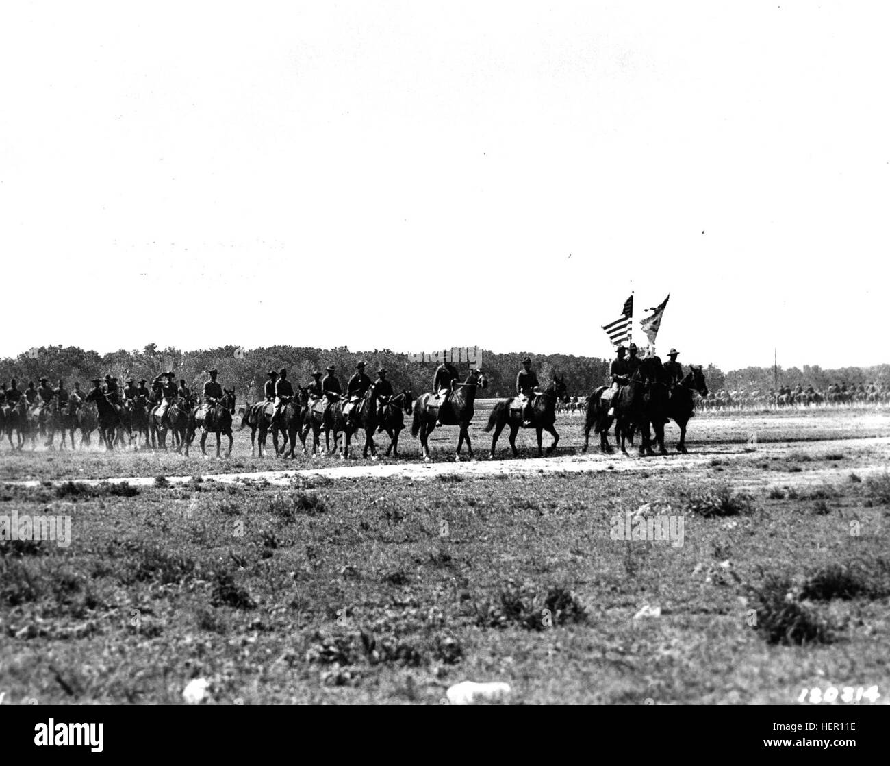 9th cavalry regiment Banque d'images noir et blanc - Alamy