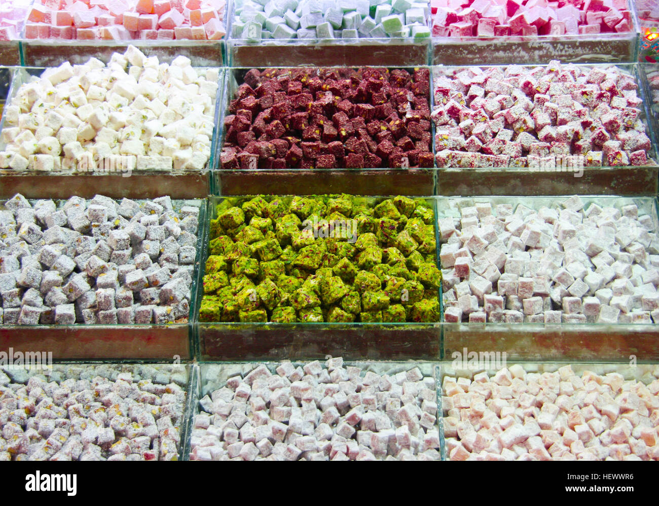 Turkish delight sweets Banque de photographies et d’images à haute ...