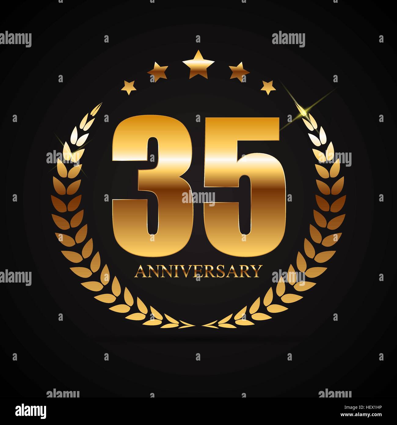 Logo anniversaire 35 ans Banque de photographies et d’images à haute ...