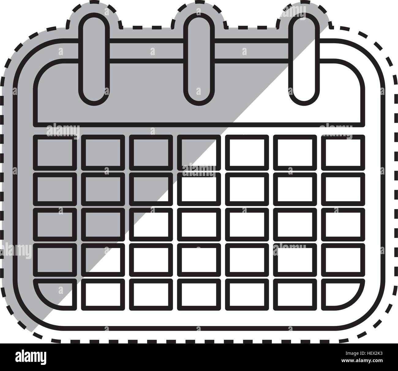 Symbole calendrier isolés Image Vectorielle Stock - Alamy
