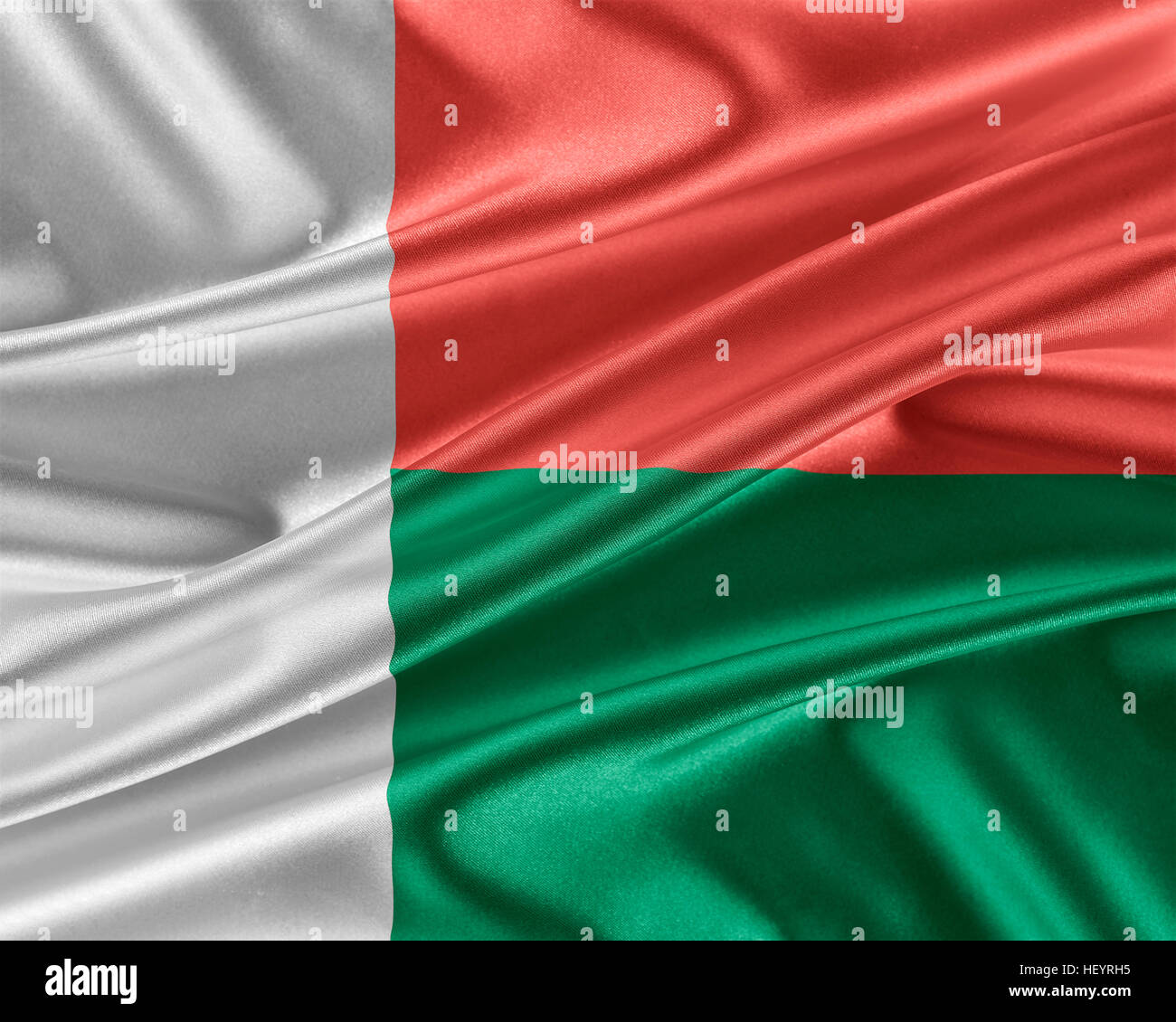 Drapeau de madagascar Banque de photographies et d’images à haute ...