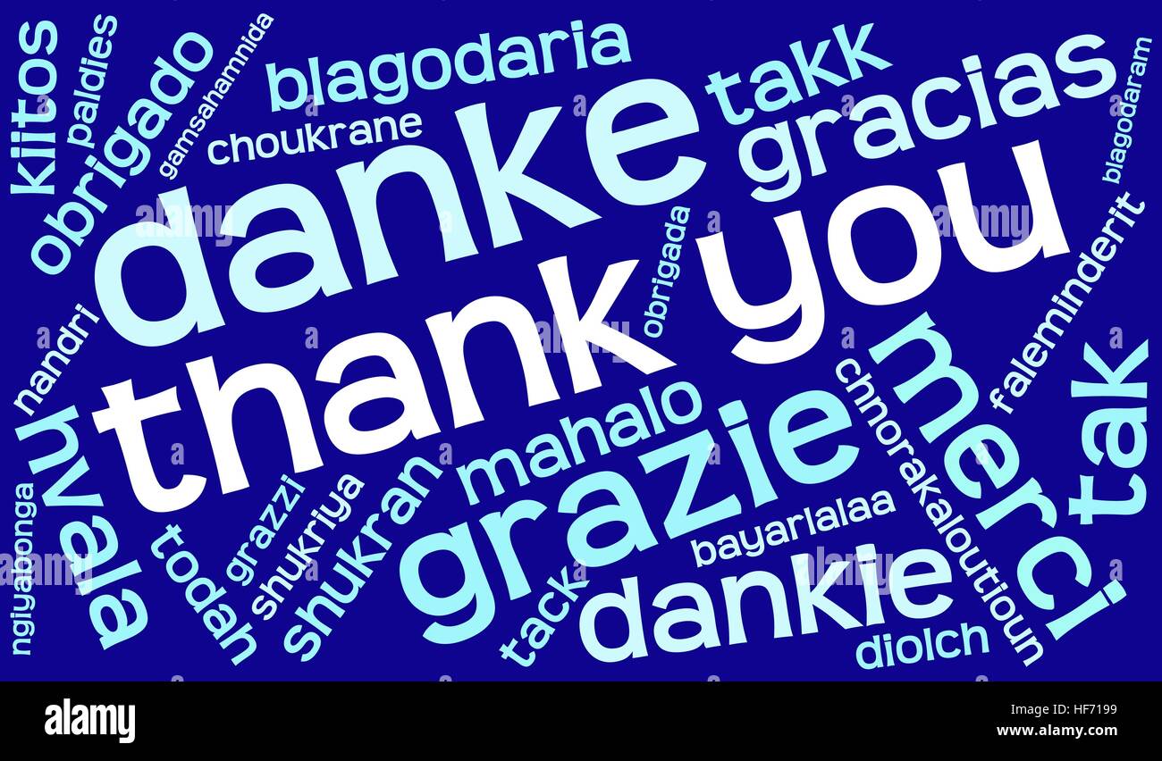 Merci Nuage de mots sur un fond blanc Image Vectorielle Stock - Alamy